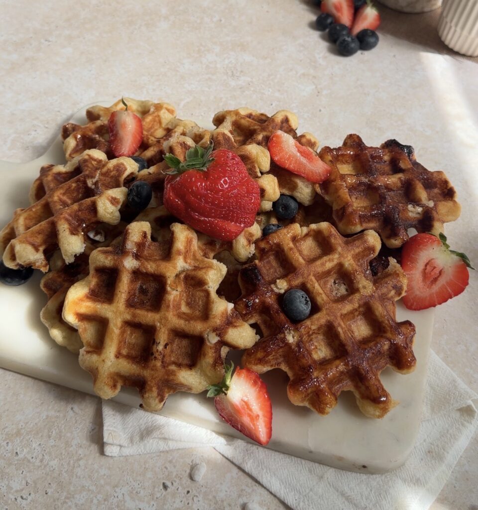 Authentic Belgian Waffles (Liège Waffles) - Zaineb's Oven
